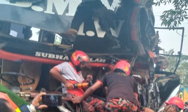 Road Crash: Five including two children lost life & 28 wounded Dinajpur