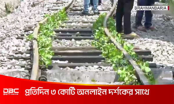 Railway lines being bent due to intense heat